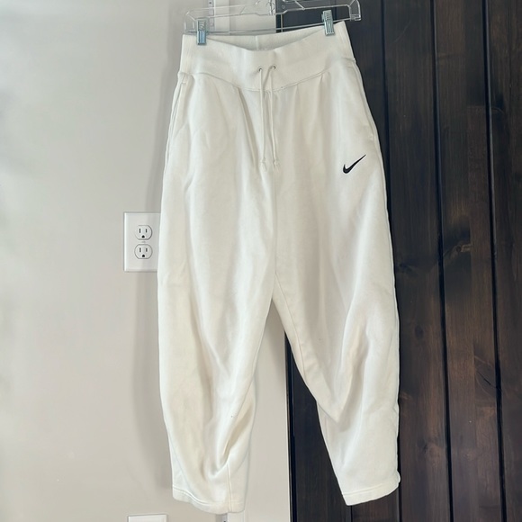 Nike | Pants & Jumpsuits | Whiteoff White Nike High Rise Baggy ...